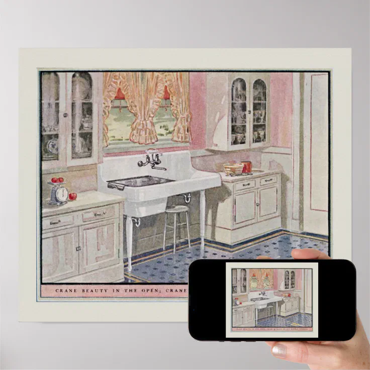 Vintage Kitchen 1925 Poster | Zazzle