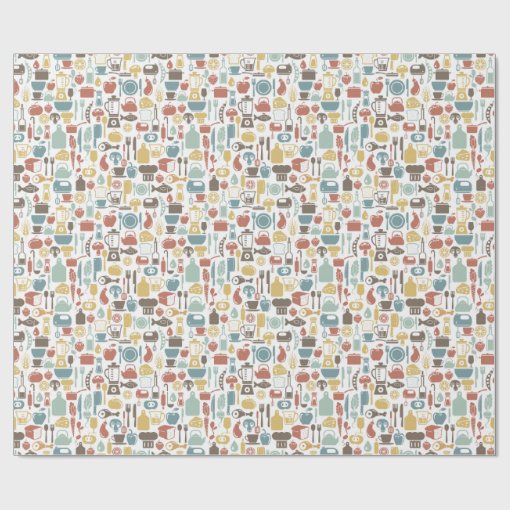 Vintage Kitchen Wrapping Paper | Zazzle