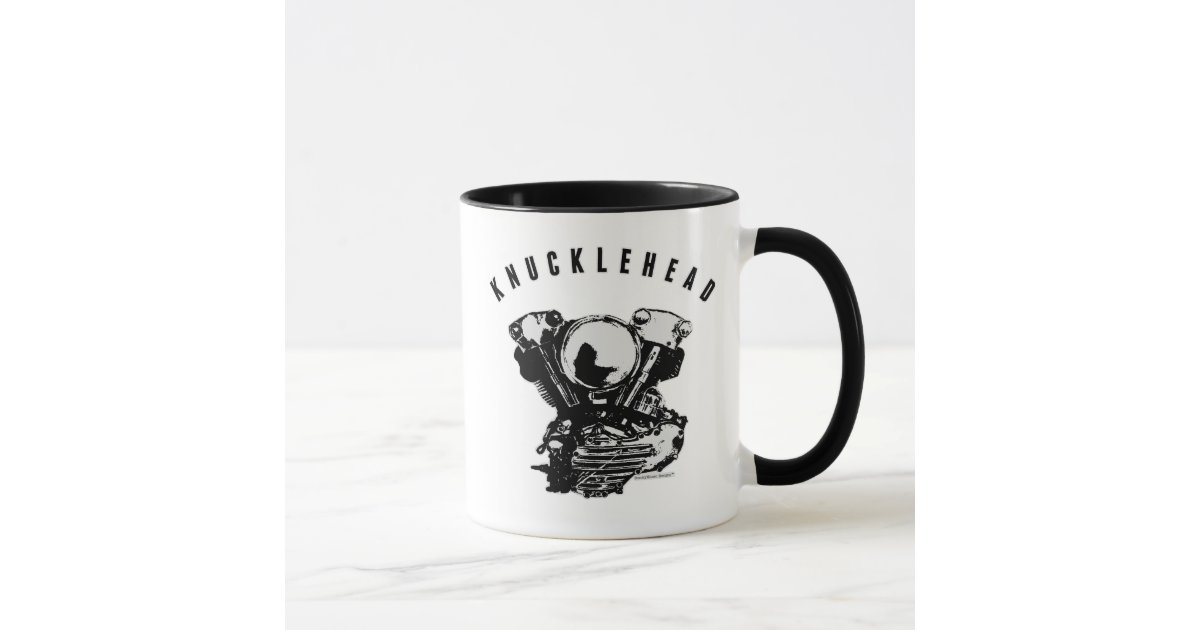 Vintage Knucklehead Motorcycle Engine Mug | Zazzle