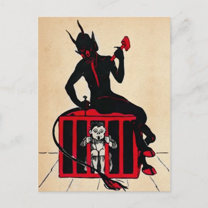 Vintage Krampus Postcard | Zazzle.com