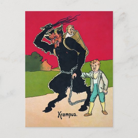 Vintage Krampus Postcard | Zazzle.com