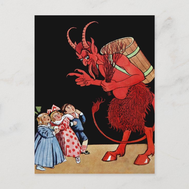 Vintage Krampus Postcard | Zazzle