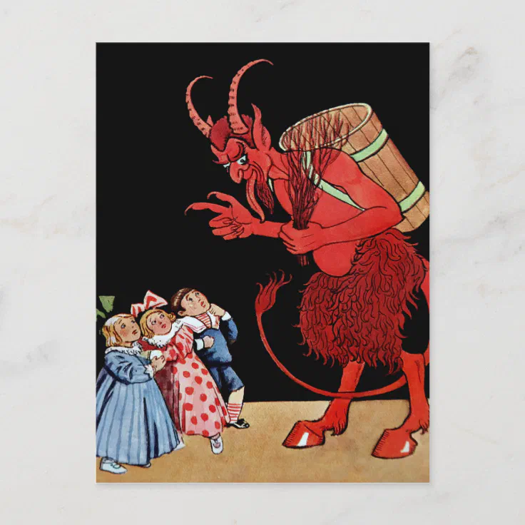 Vintage Krampus Postcard | Zazzle