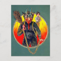 Vintage Krampus Postcard | Zazzle