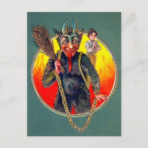 Vintage Krampus Postcard | Zazzle