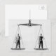Vintage Labor vs Management, Scales of Justice Postcard | Zazzle