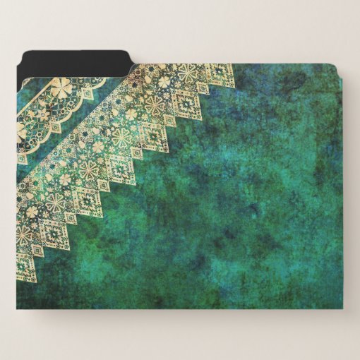 Vintage lace file folder | Zazzle