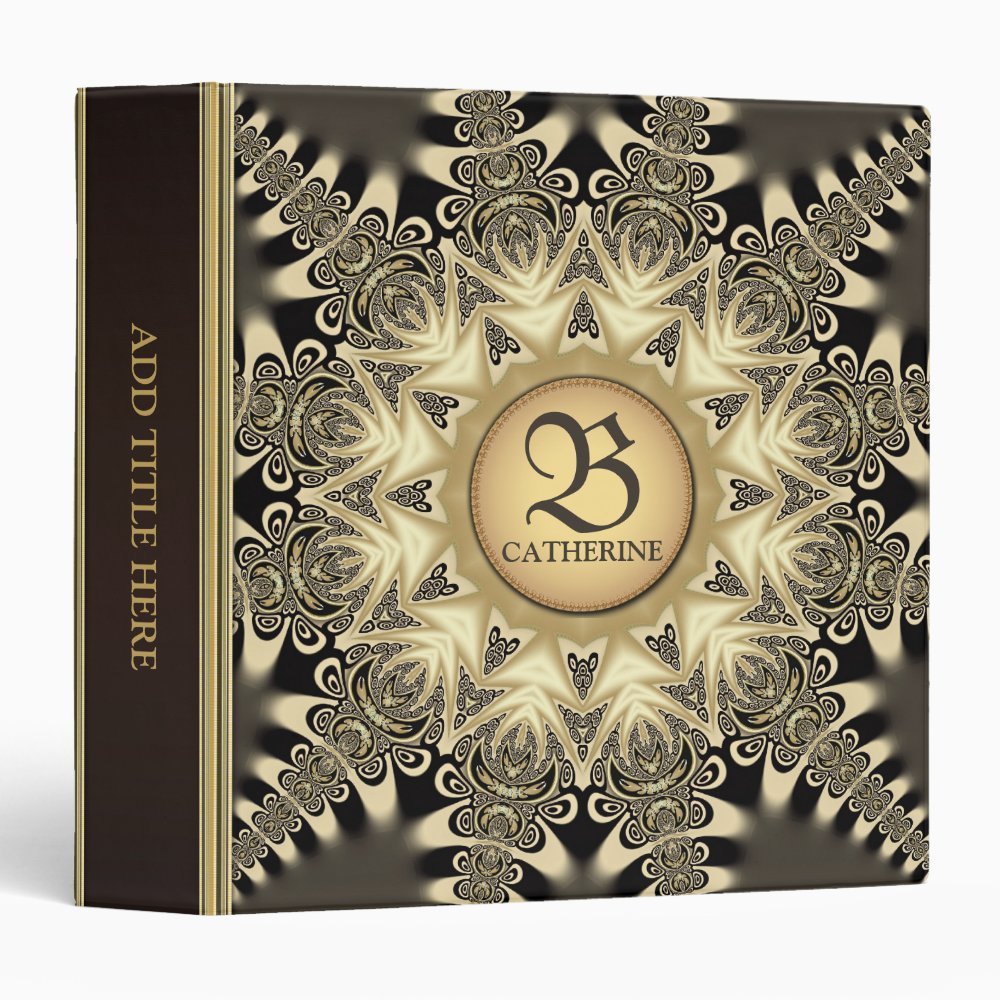 Vintage Lace Tribal Medieval Album Binder - Snuggle Hamster Designs