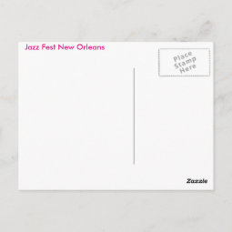 Vintage Ladey, Jazz Fest Postcard | Zazzle