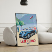 Vintage Lake Como Advertising Poster | Zazzle