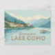 Vintage Lake Como Postcard | Greetings from | Zazzle