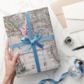 Vintage Lake Parime Map of the America Wrapping Paper | Zazzle