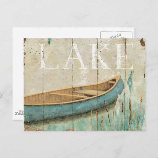 Vintage Lake Postcard | Zazzle