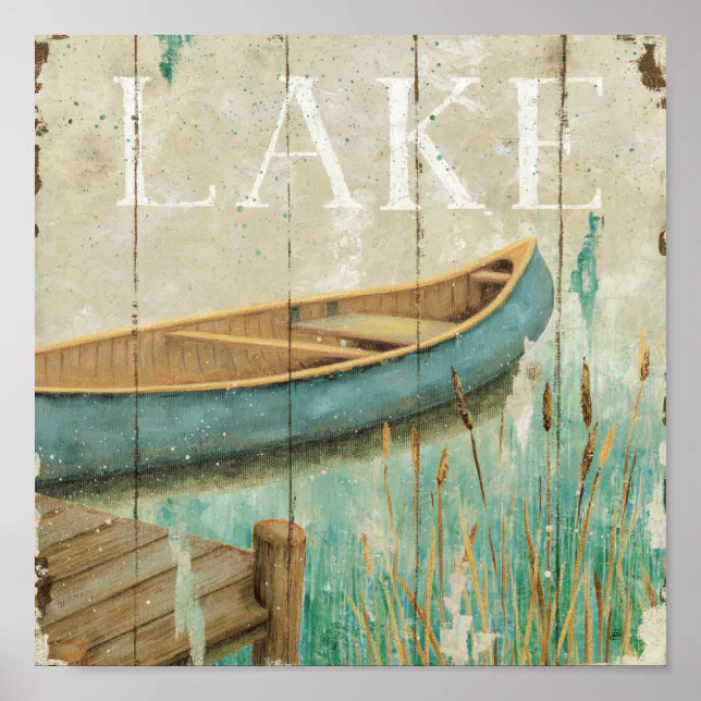 Vintage Lake Poster | Zazzle