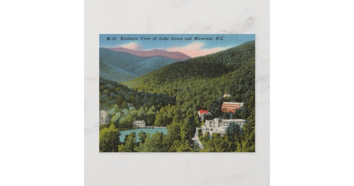 Vintage, Lake Susan and Montreat North Carolina Postcard | Zazzle