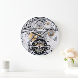 Vintage Large Clock | Zazzle
