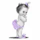 Vintage Lavender Purple Baby Girl Shower Cutout | Zazzle