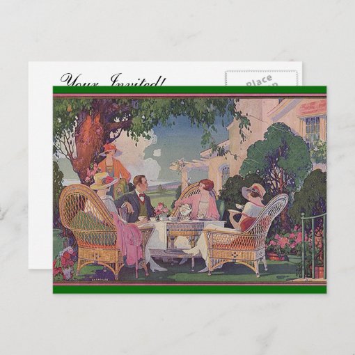 Vintage Lawn Gathering Invite | Zazzle