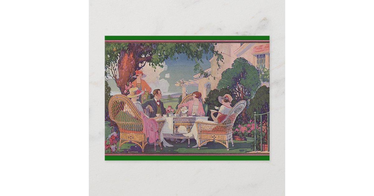 Vintage Lawn Gathering Invite | Zazzle
