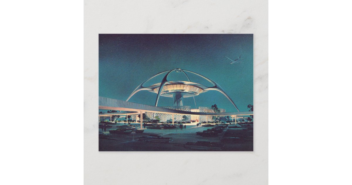 Vintage LAX Los Angeles Airport Postcard | Zazzle