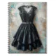 Vintage (LBD) Little Black Dress Art Notebook | Zazzle