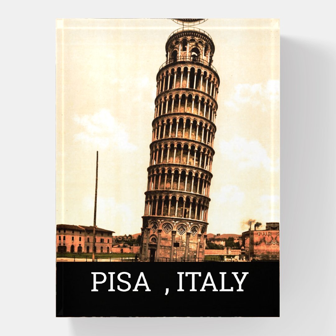 vintage leaning tower of Pisa - Italy Paperweight | Zazzle