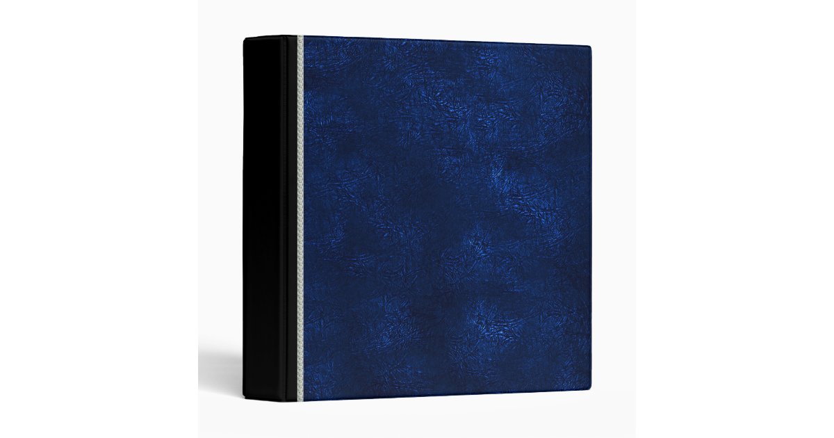 Vintage leather blue binder | Zazzle