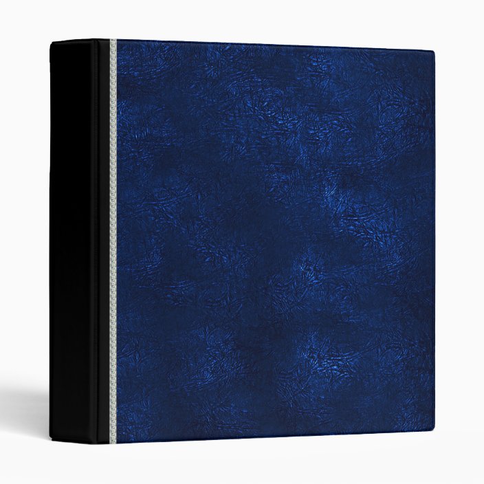 Vintage leather blue binder | Zazzle.com