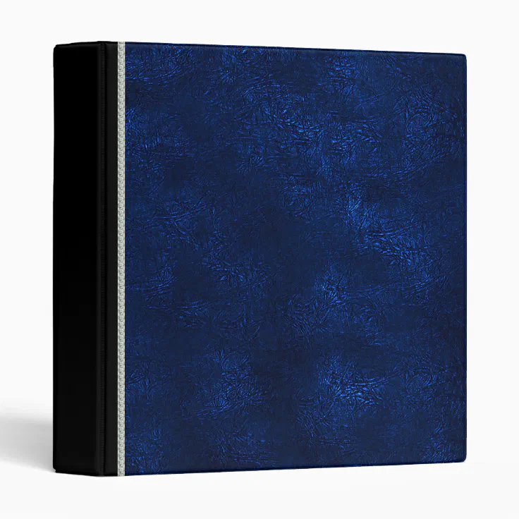 Vintage leather blue binder | Zazzle