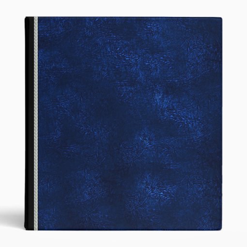 Vintage leather blue binder | Zazzle