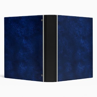 Vintage leather blue binder | Zazzle