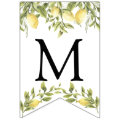 Vintage Lemon Custom Text Bunting Flags | Zazzle