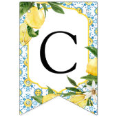 Vintage Lemon Custom Text Bunting Flags | Zazzle