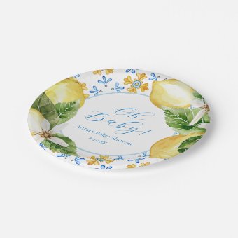 Vintage Lemon Paper Plate | Zazzle