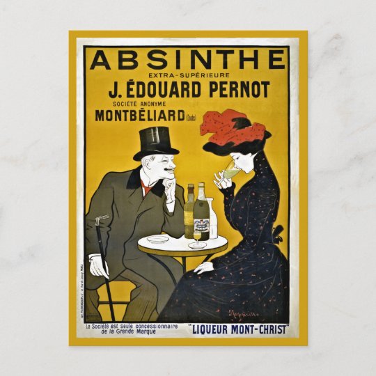 Vintage Leonetto Cappiello Absinthe ad Postcard | Zazzle.com