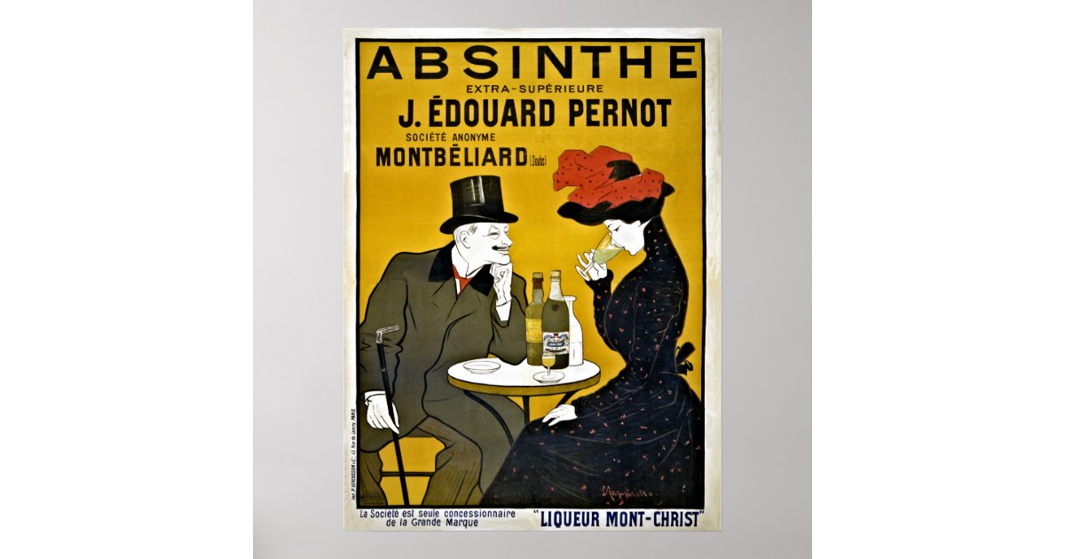 Vintage Leonetto Cappiello Absinthe ad Poster | Zazzle