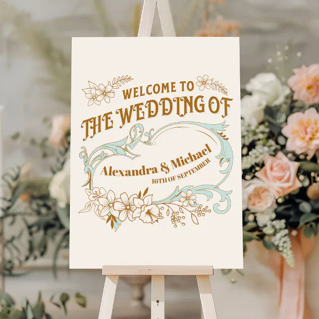 Vintage Library Book Wedding Foam Board | Zazzle