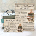 Vintage Library Card Floral Books for Baby Card | Zazzle
