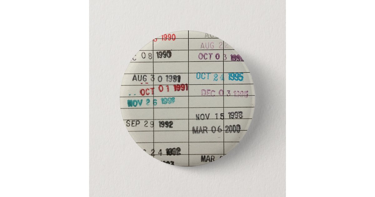 Vintage Library Due Date Cards Button | Zazzle Vintage Library Due Date Cards Button | Zazzle