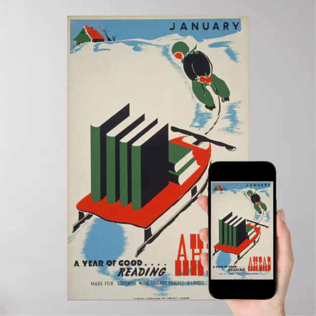 Vintage Library Poster | Zazzle