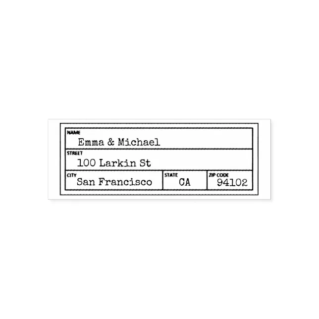 Vintage Library Return Address Label Self-inking Stamp | Zazzle