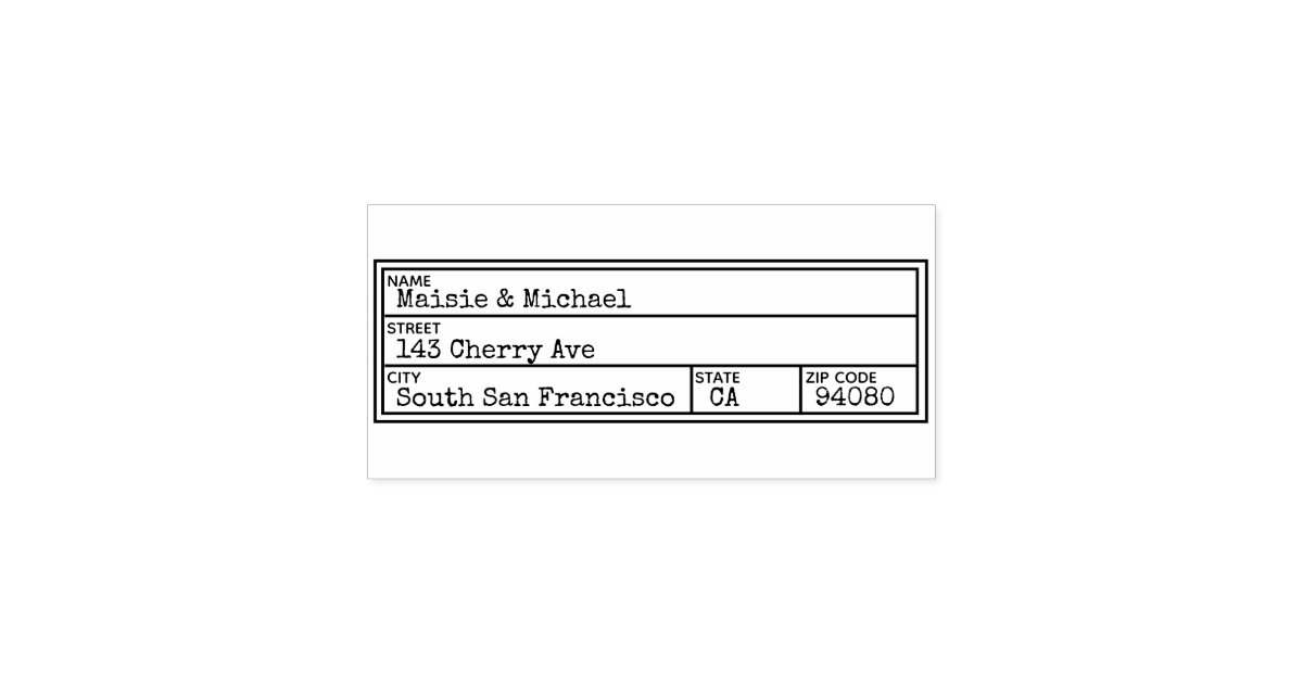 Vintage Library Return Address Rubber Stamp | Zazzle