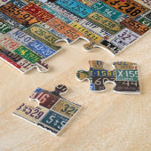 Vintage License Plates Jigsaw Puzzle | Zazzle