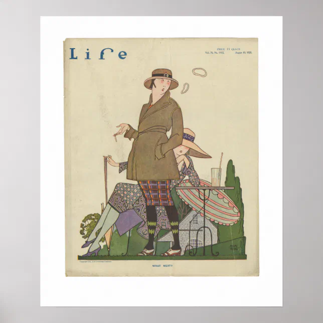Vintage Life Magazine Poster August 19, 1920 | Zazzle