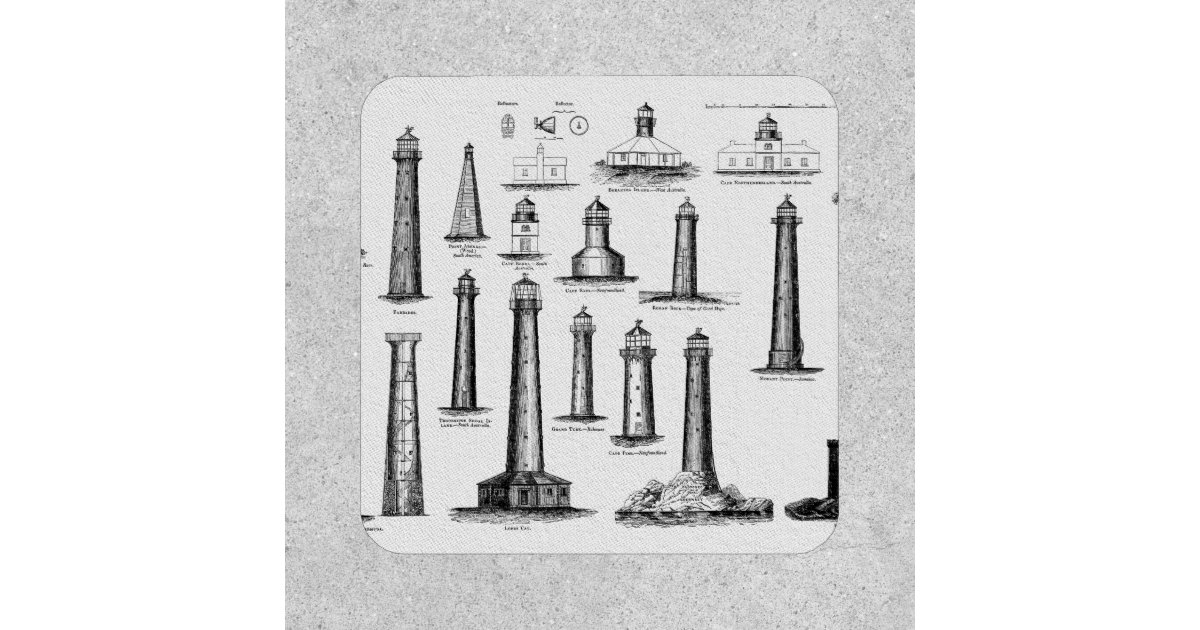 Vintage Lighthouse Collection Patch | Zazzle