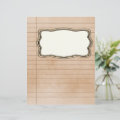 Vintage Lined Paper With Picture Box | Zazzle