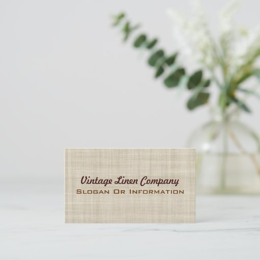 Vintage Linen Business Cards | Zazzle