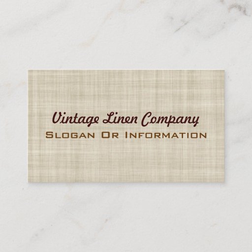 Vintage Linen Business Cards