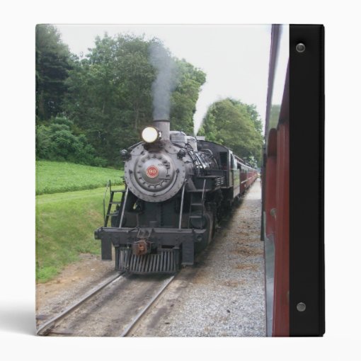 Vintage Locomotive Railroad Train Binder | Zazzle