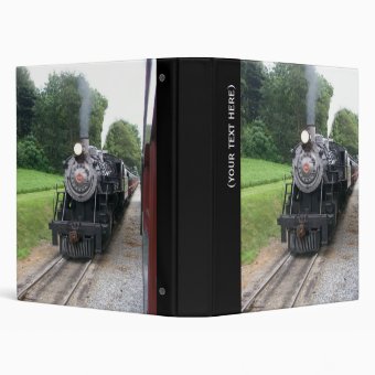 Vintage Locomotive Railroad Train Binder | Zazzle